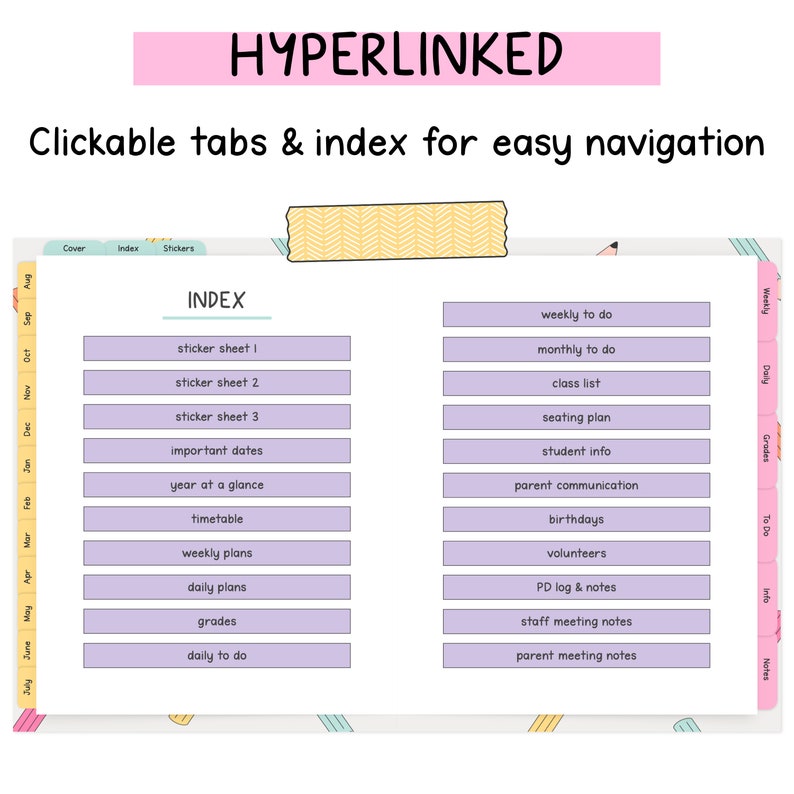 Goodnotes Teacher Planner | Digital Teacher Planner and Lesson Plan ...