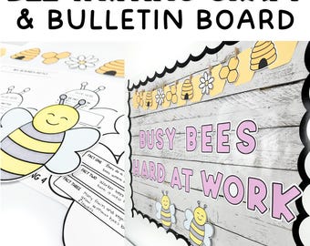 Bee Theme Spring Bulletin Board Kit - Etsy