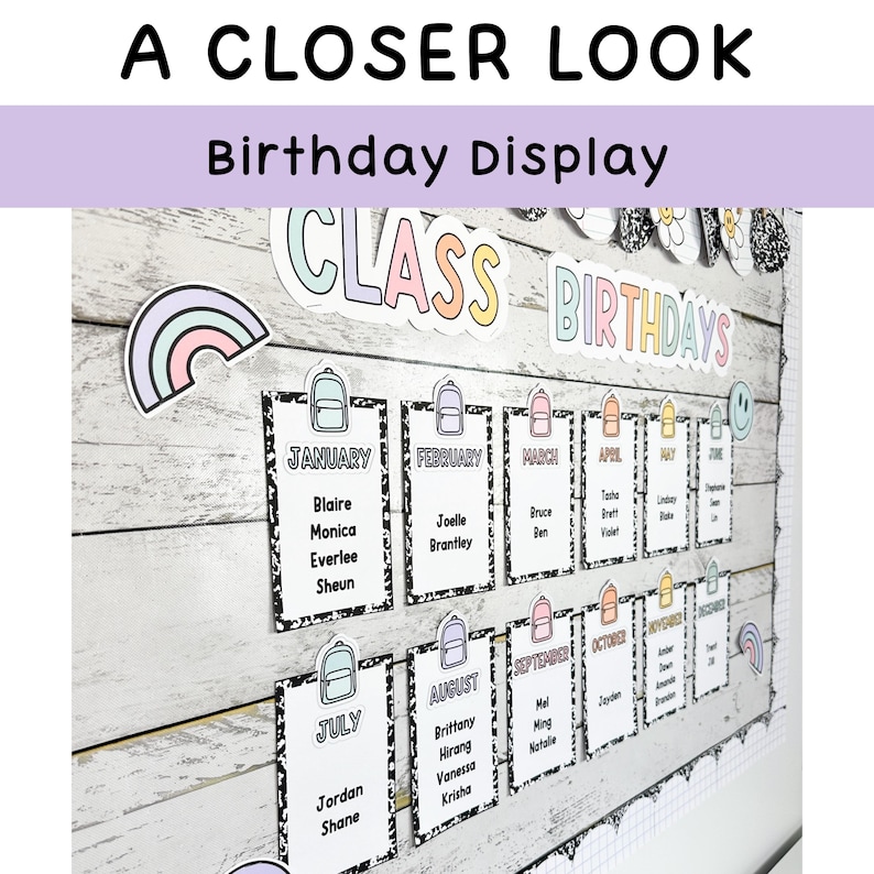 Composition Notebook Birthday Display Editable - Happy Birthday ...