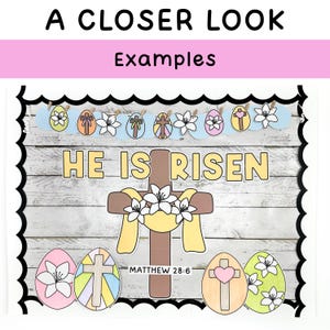 Catholic and Christian Easter Bulletin Board & Writing Craft - Etsy
