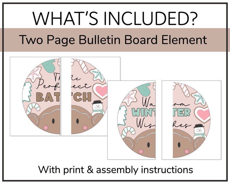 Gingerbread Bulletin Board Kit Makes for the Perfect Winter Bulletin ...