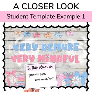 Very Demure Very Mindful Bulletin Board for Classroom Decor - Etsy