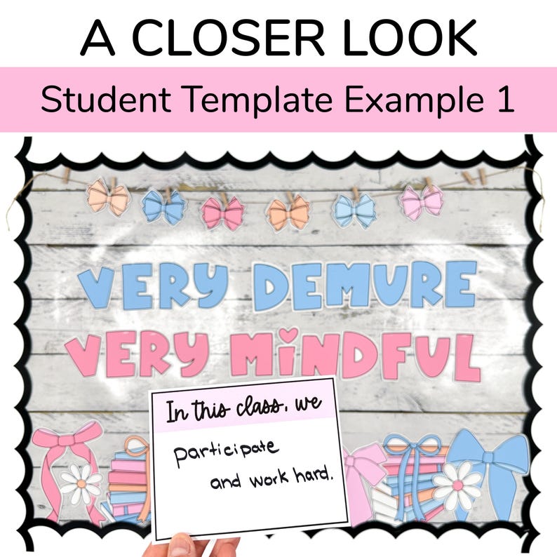 Very Demure Very Mindful Bulletin Board for Classroom Decor - Etsy