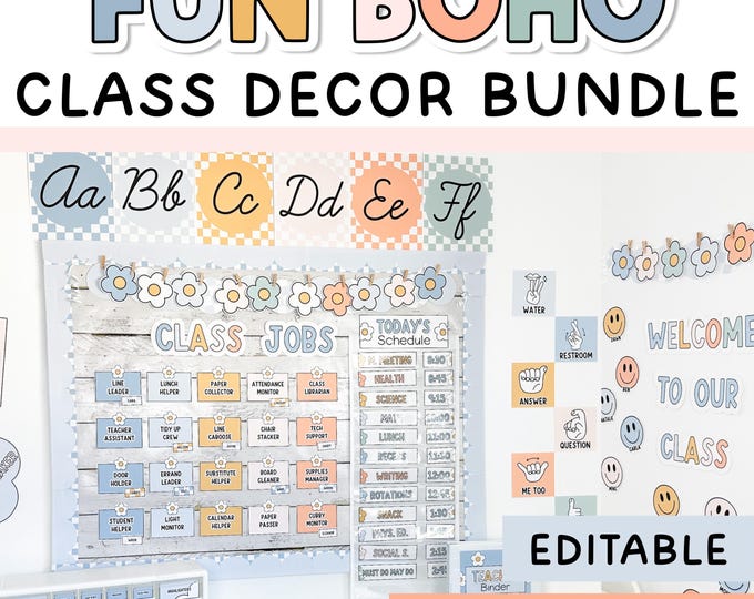 Boho Classroom Jobs Editable With Classroom Job Application - Matches ...