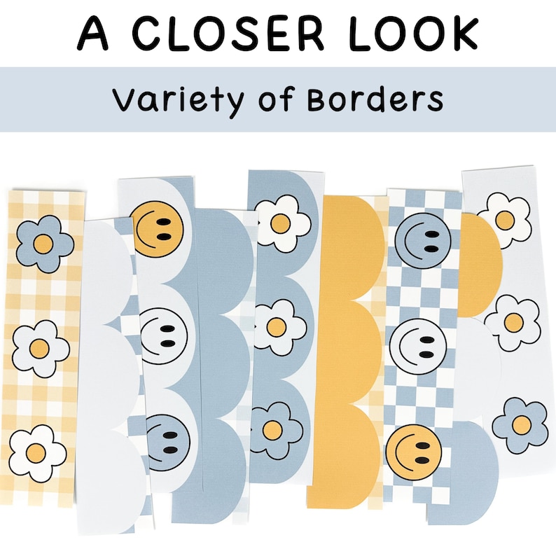 Boho Bulletin Board Borders - Printable Bulletin Board Borders Matches ...