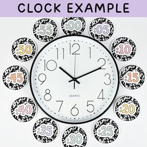 Composition Notebook Clock Labels & Clock Number Labels for Pastel and ...