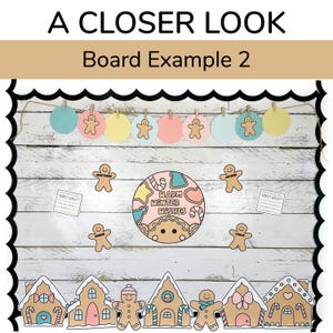 Gingerbread Bulletin Board Kit - Perfect as Winter Bulletin Board or ...