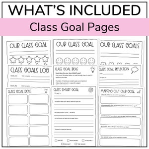 Student Goal Setting Kit: Goals Bulletin Board, Student SMART Goal ...