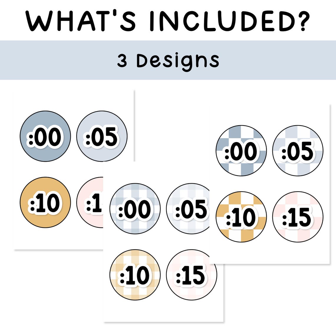 Boho Clock Labels & Clock Number Labels Matches Boho Classroom Decor ...