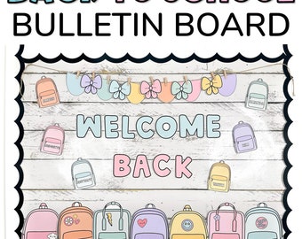 Back to School Bulletin Board Kit Classroom Decor Welcome Back to ...