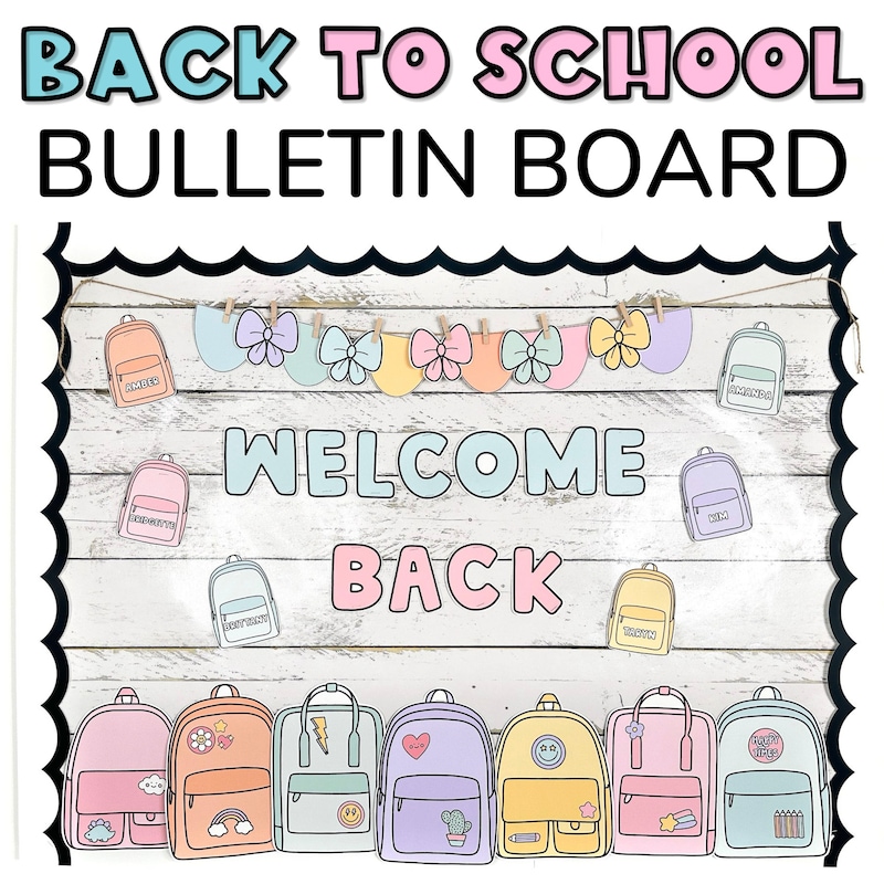Welcome Back to School Bulletin Board - Etsy