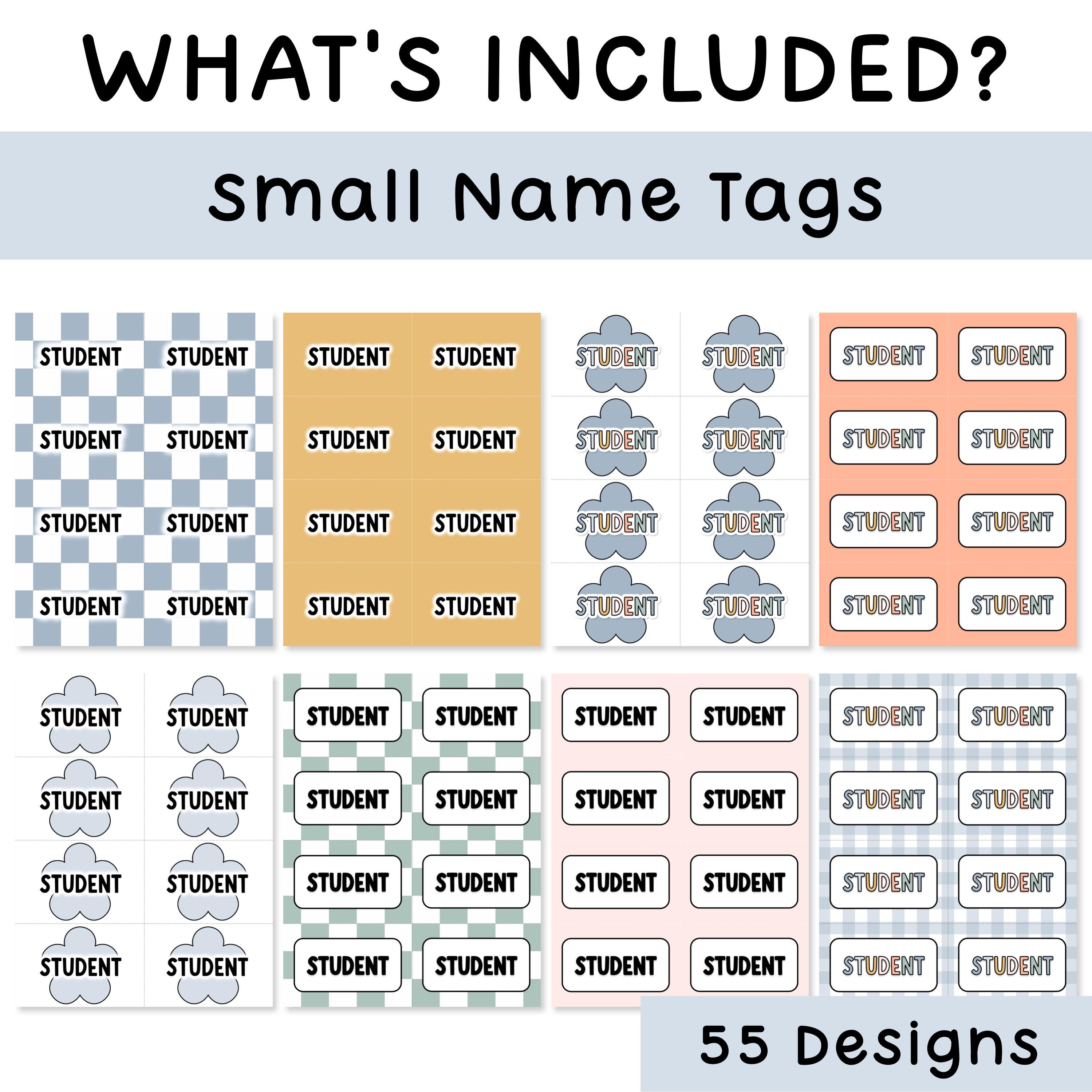 Boho Name Tags - Editable Including Name Plates and Desk Name Tags ...