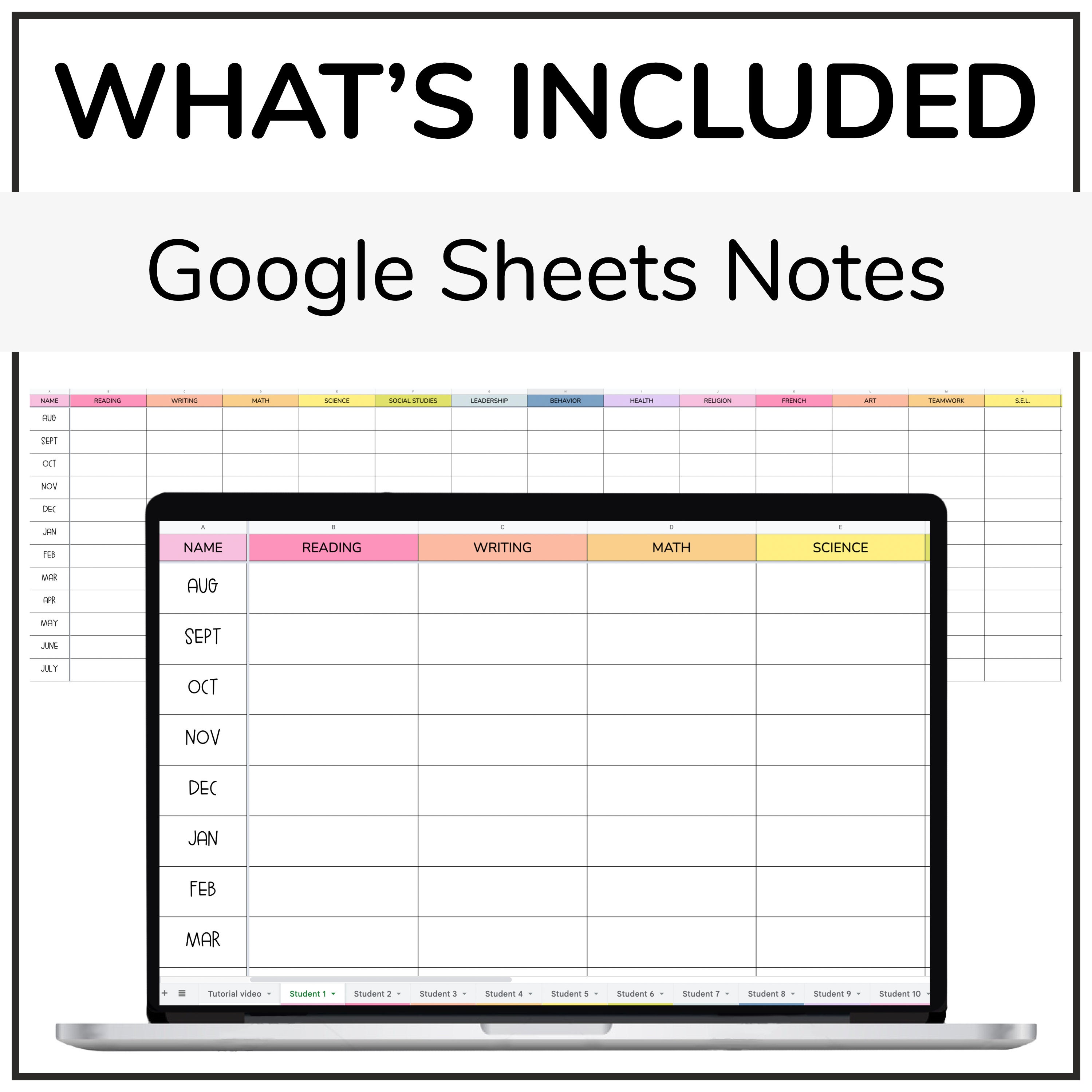 Digital Teacher Binder for Teacher Notes, Student Observations and ...