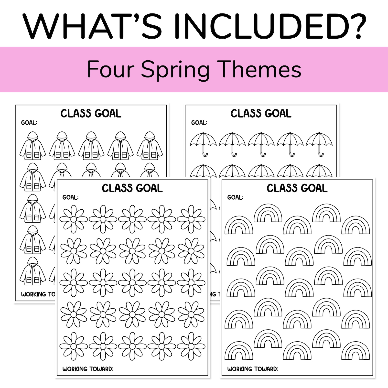 Spring Classroom Reward & Classroom Incentive Charts as Simple ...