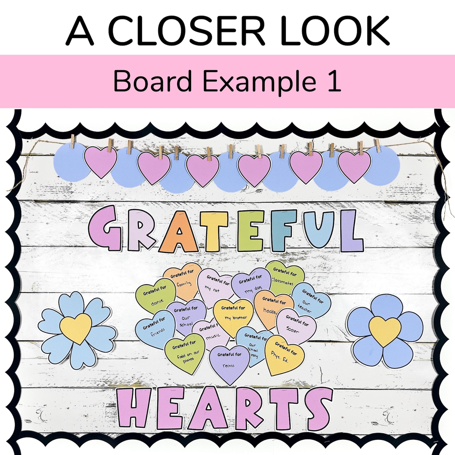 Thankful Bulletin Board, Gratitude Bulletin Board & Craft, Thanksgiving ...