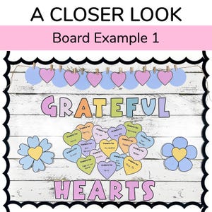 Thankful Bulletin Board, Gratitude Bulletin Board & Craft, Thanksgiving ...