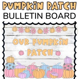 Fall Bulletin Board Kit, October Bulletin Board, Pumpkin Bulletin Board ...