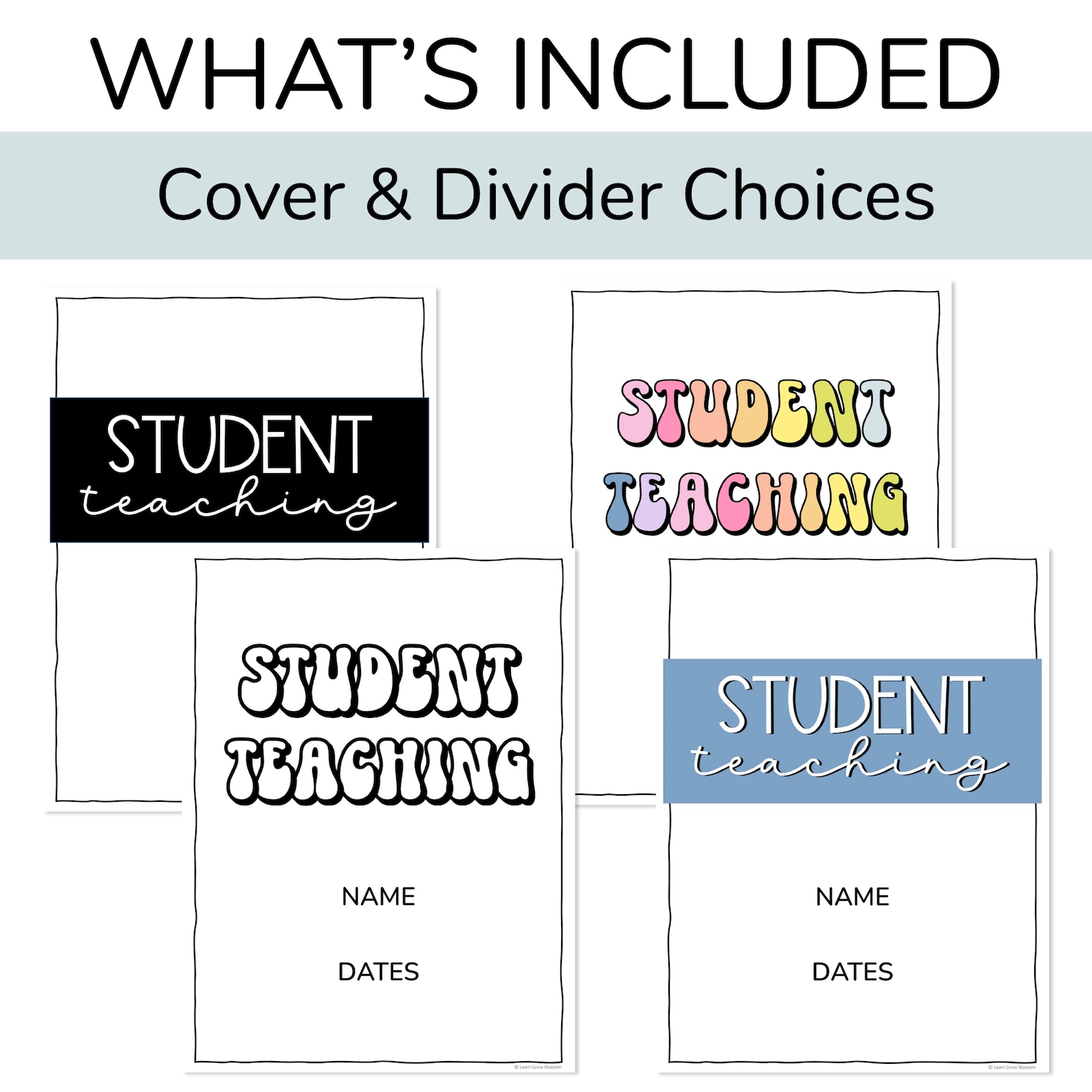 Student Teacher Binder Including Student Teacher Letter and Student ...