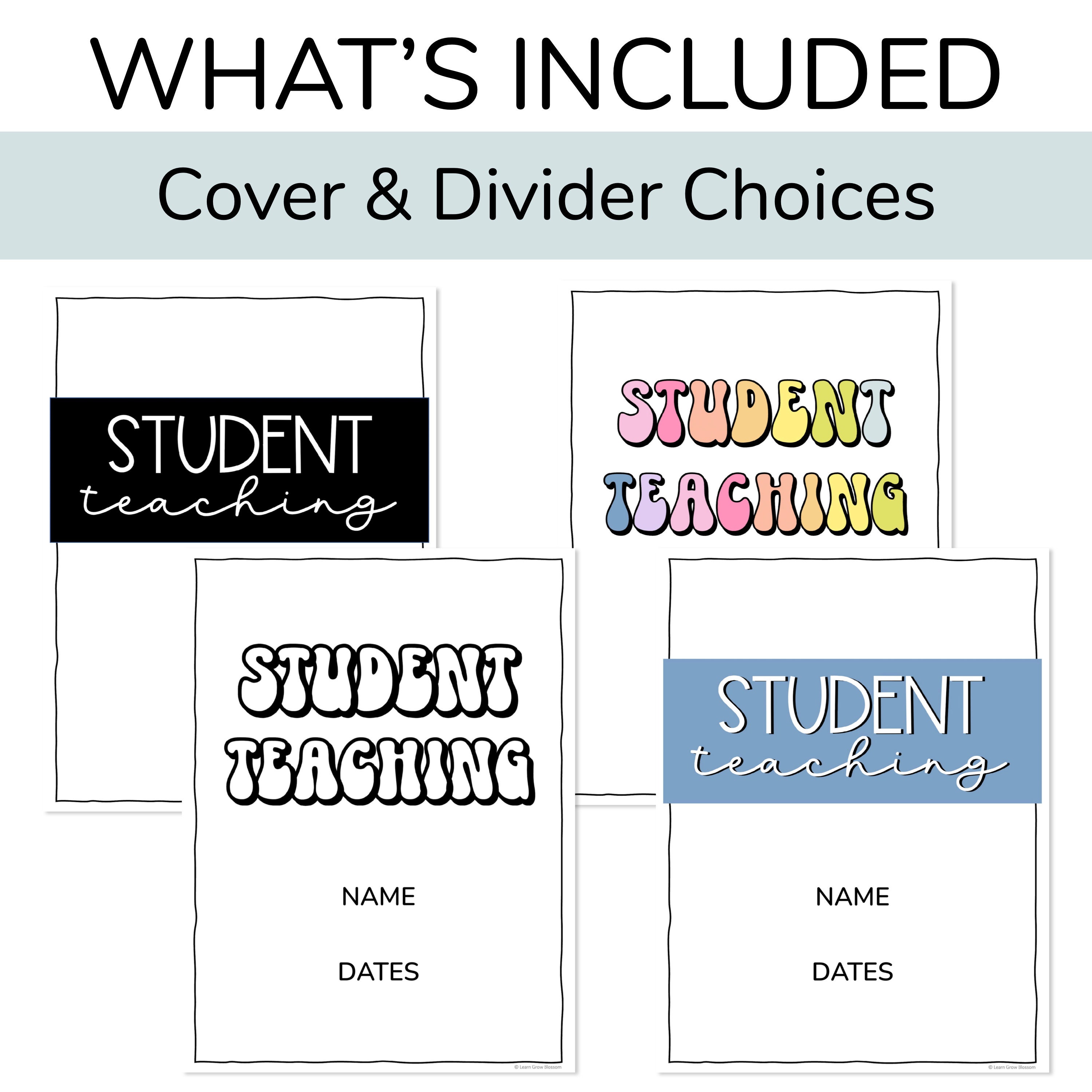 Student Teacher Binder Including Student Teacher Letter and Student ...