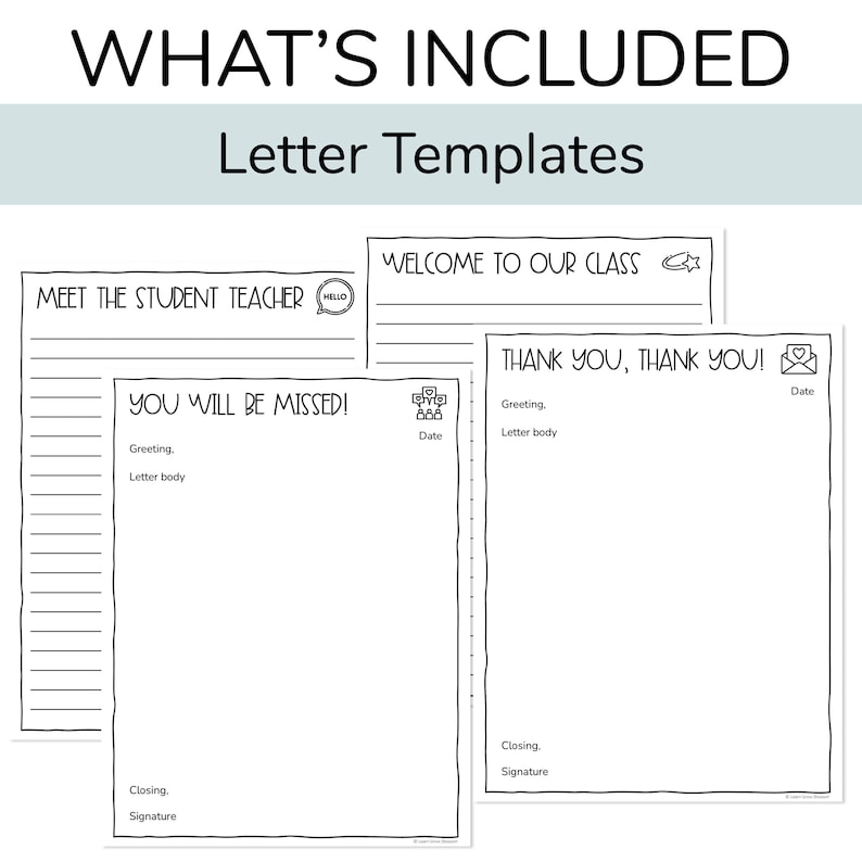 Student Teacher Binder Including Student Teacher Letter and Student ...