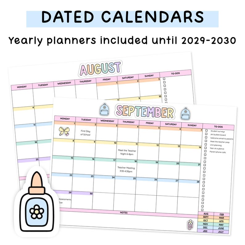 Digital Teacher Planner & Google Sheets Teacher Planner for 2026-2027 ...