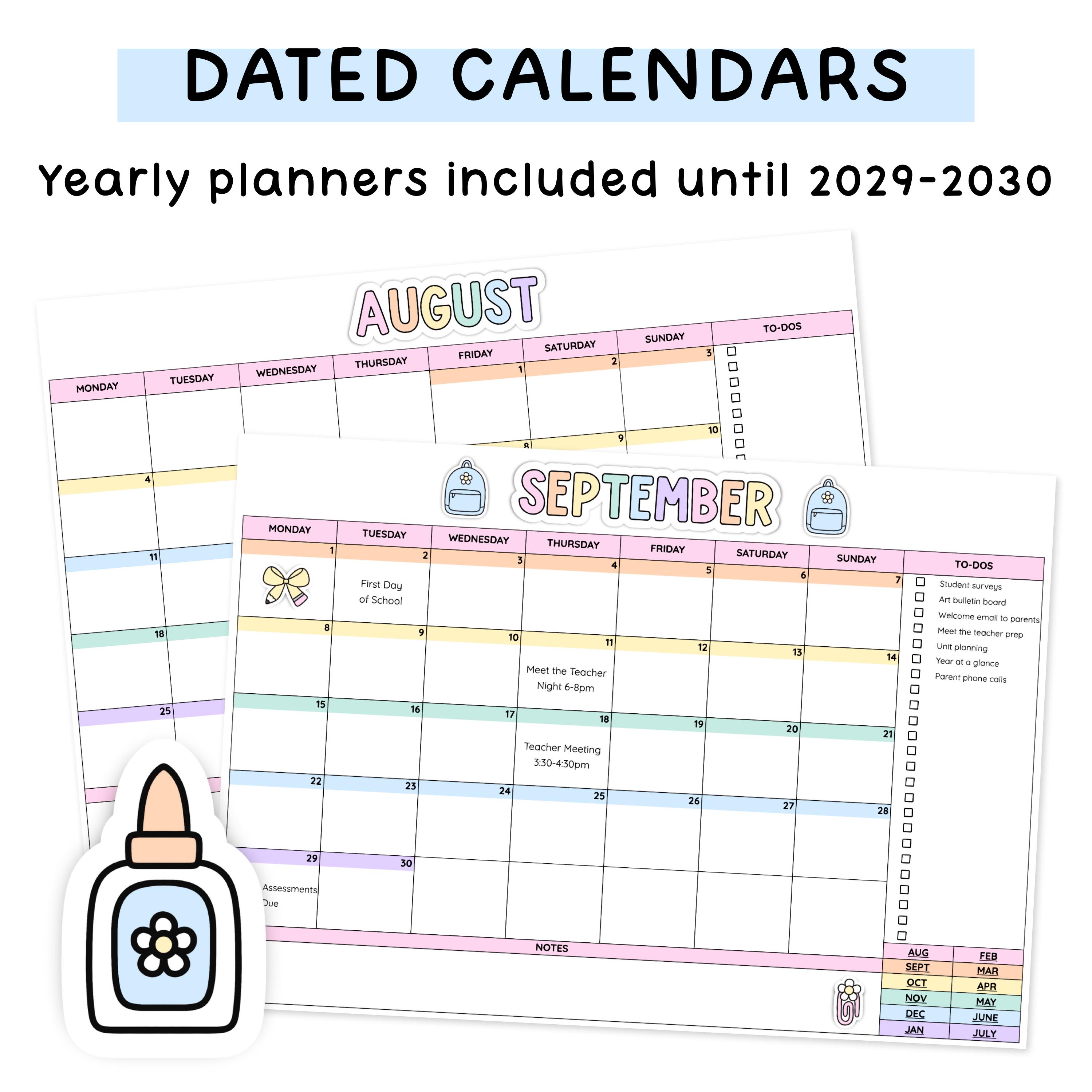 Digital Teacher Planner & Google Sheets Teacher Planner for 2026-2027 ...