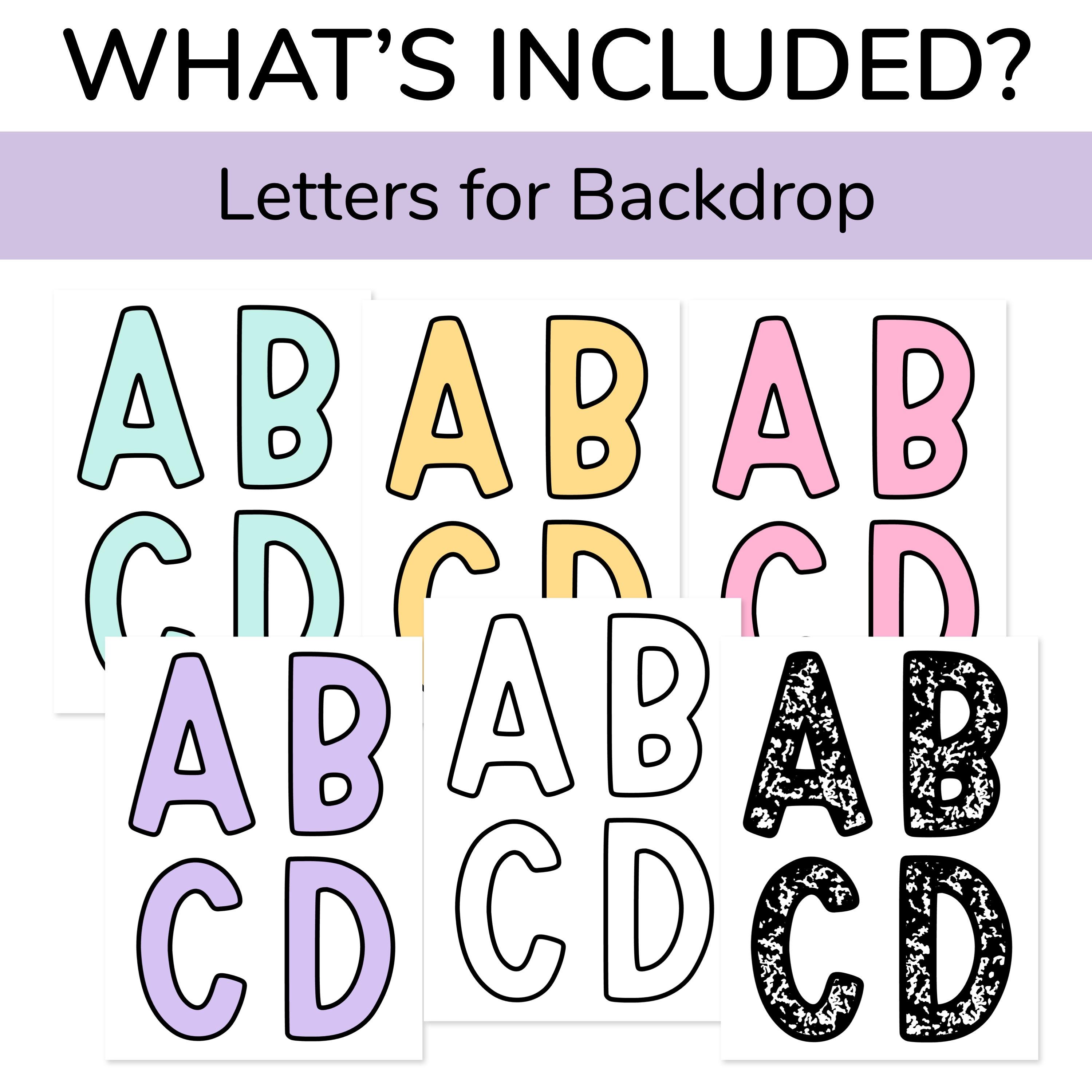 Back to School Photo Booth With Composition Notebook Classroom Decor ...