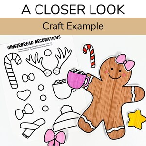 Gingerbread Man Craft as A Winter Bulletin Board, Christmas Bulletin ...