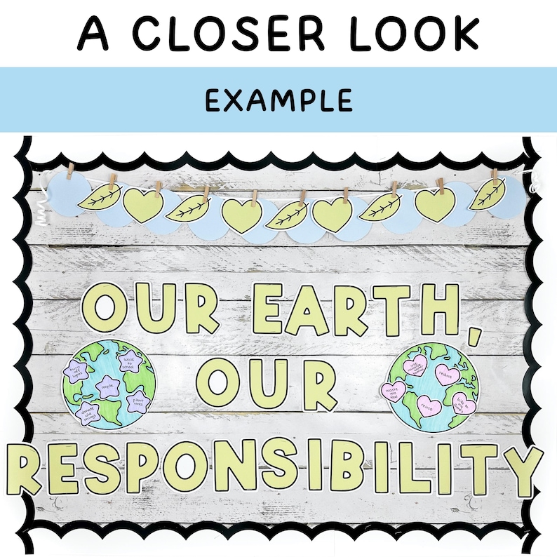 Earth Day Bulletin Board & Writing Craft, April Bulletin Board and ...