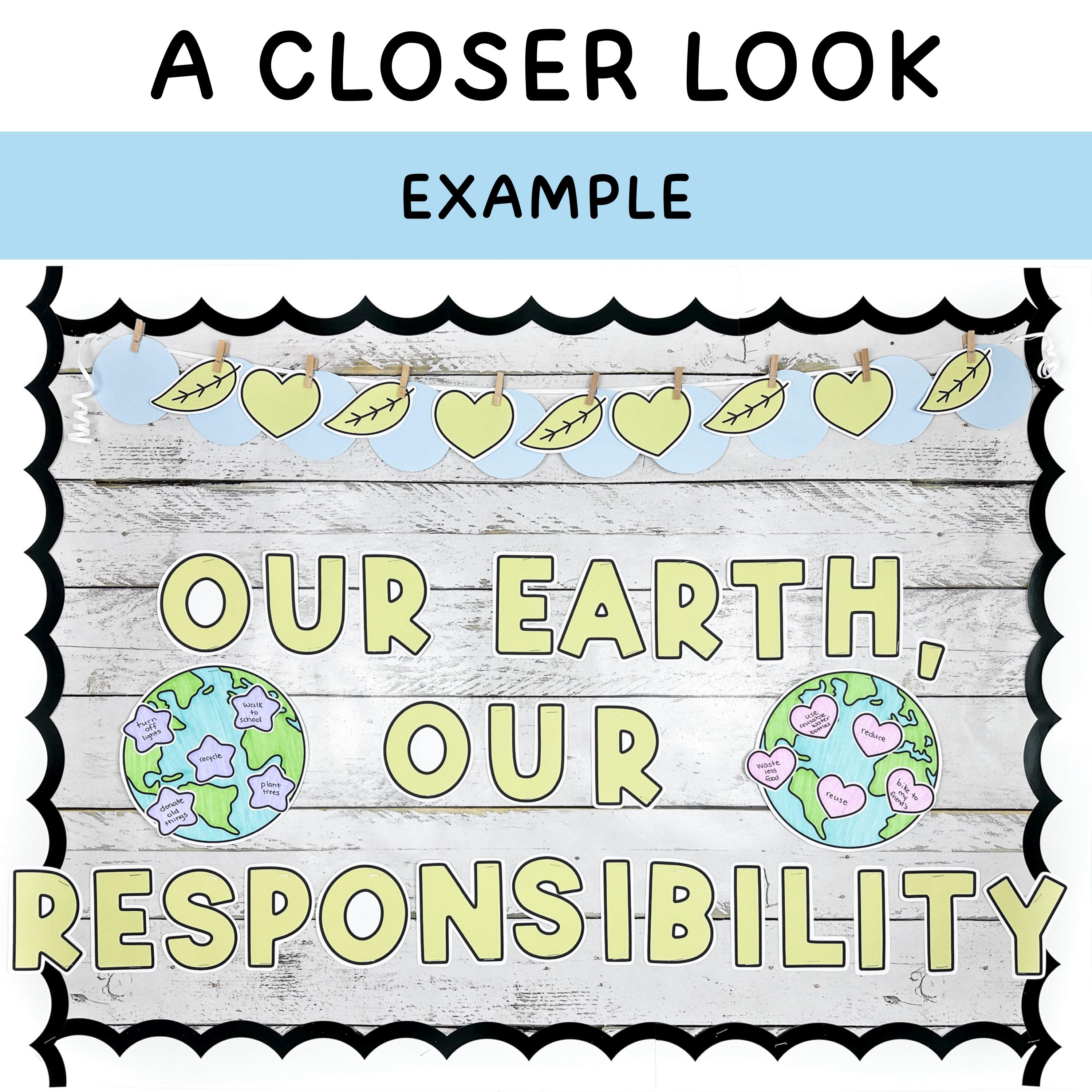 Earth Day Bulletin Board & Writing Craft, April Bulletin Board and ...