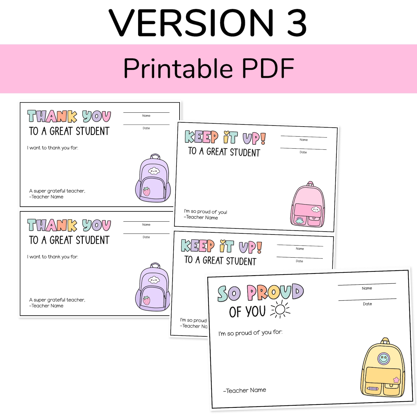 Happy Mail From Teacher | A Note From Your Teacher for Parent ...