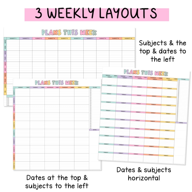 Digital Teacher Planner - A Google Sheets Teacher Planner - Etsy
