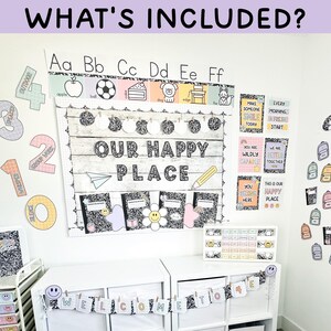 Composition Notebook Classroom Decor Bundle & Pastel Classroom Decor ...