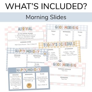 Daily Slides Templates for Teachers in Google Slides & Canva - Morning ...