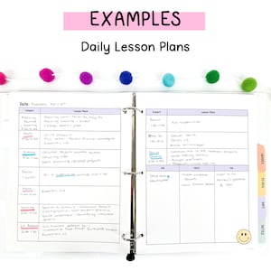 Teacher Planner Printable + Undated - Teacher Lesson Planner, Gradebook ...