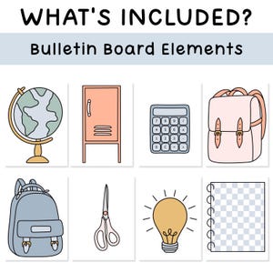 Back to School Bulletin Board Kit With a Student Back to School ...