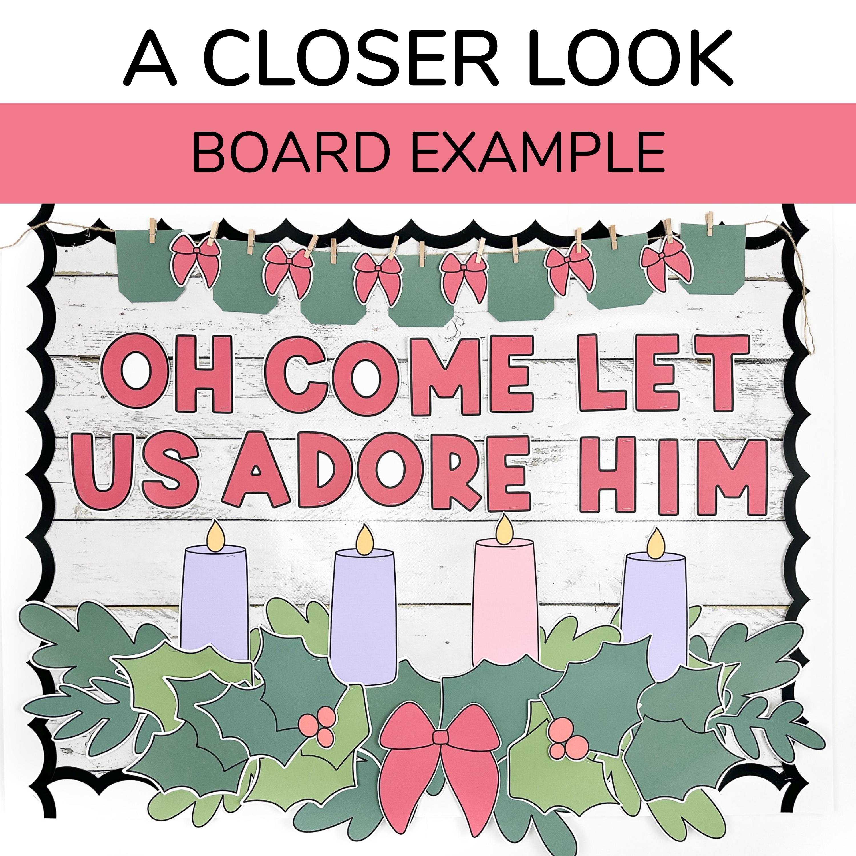 Advent Bulletin Board for Catholic Advent Wreath Display - Etsy