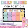 Retro SUNDAZED Daily Slides Classroom Management | Editable Google ...