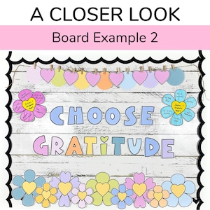 Thankful Bulletin Board, Gratitude Bulletin Board & Craft, Thanksgiving ...