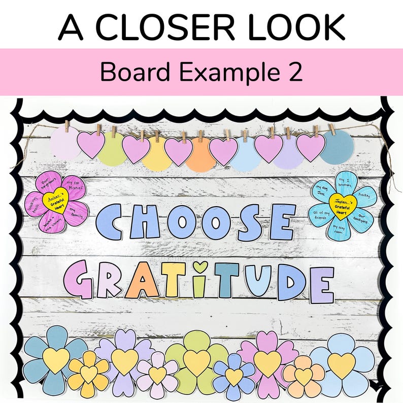 Thankful Bulletin Board, Gratitude Bulletin Board & Craft, Thanksgiving ...