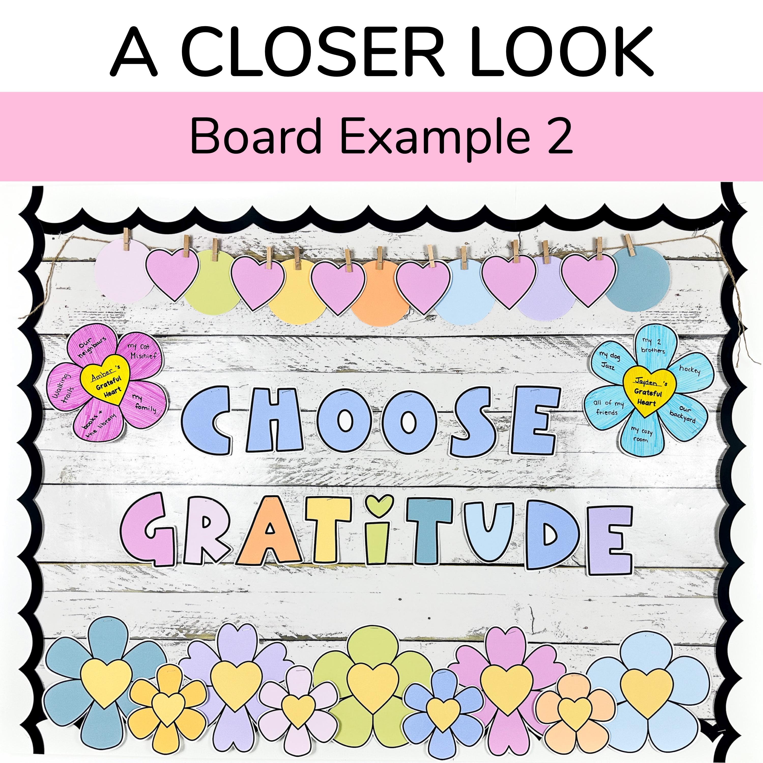 Thankful Bulletin Board, Gratitude Bulletin Board & Craft, Thanksgiving ...