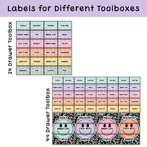 Composition Notebook Labels for Teacher Toolbox- Editable for Pastel ...