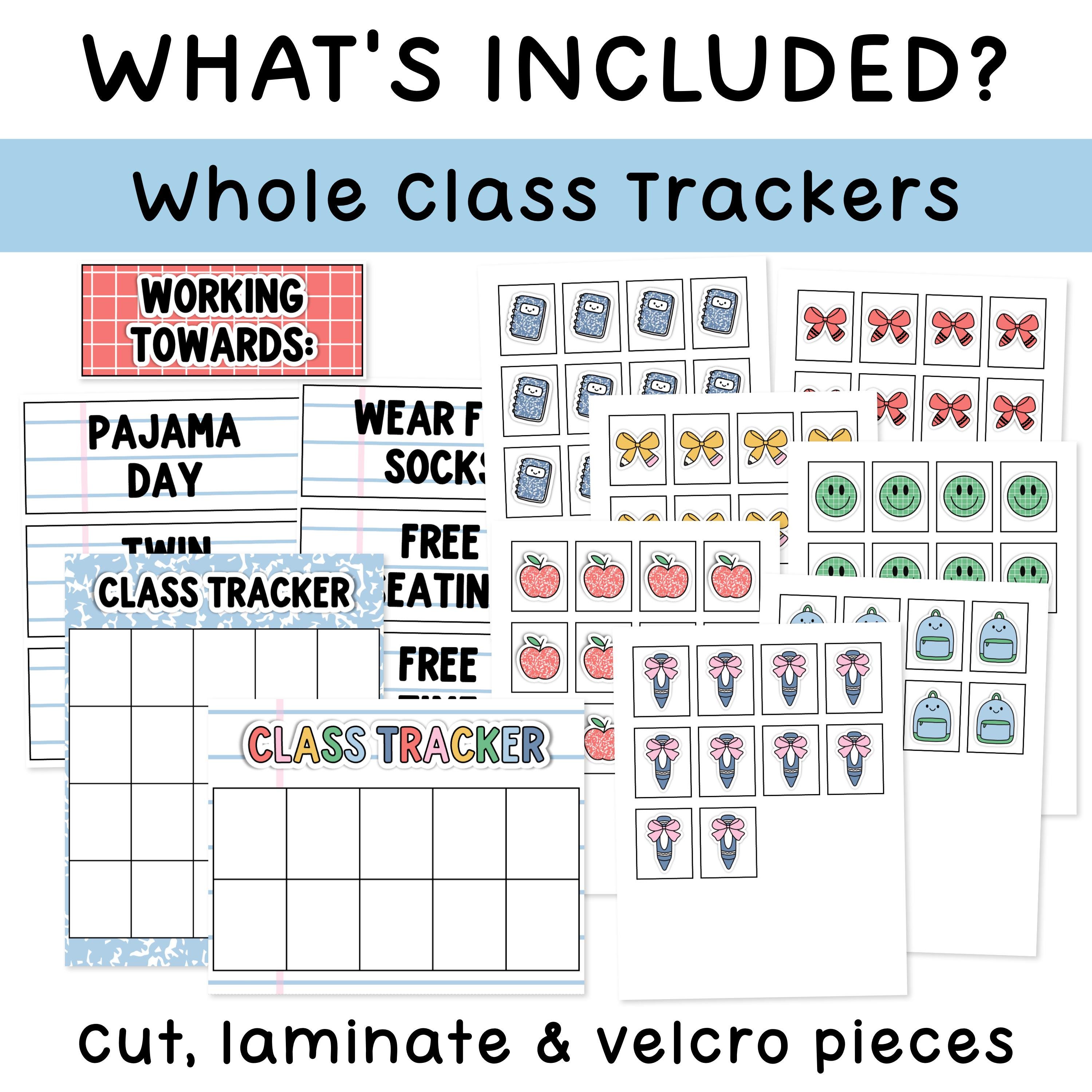 Incentive Charts for Whole Class Reward System Matches Composition ...