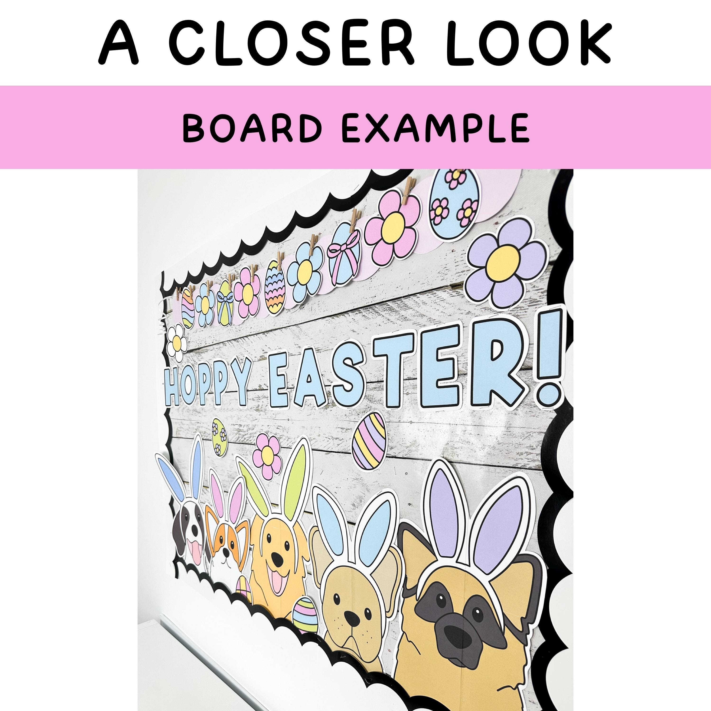 Spring Bulletin Board Kit, Easter Bulletin Board & April Bulletin Board ...