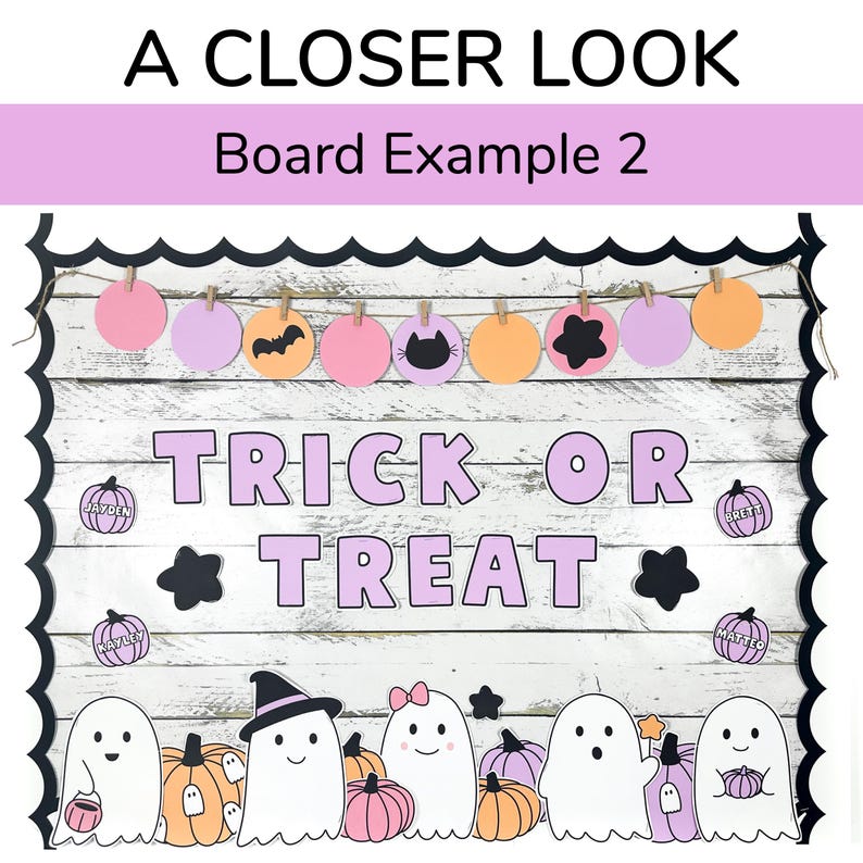 October Bulletin Board, Ghost Halloween Bulletin Board Kit, and ...