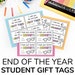 End of Year Student Gift Tags for Student Gifts From Teacher - Etsy