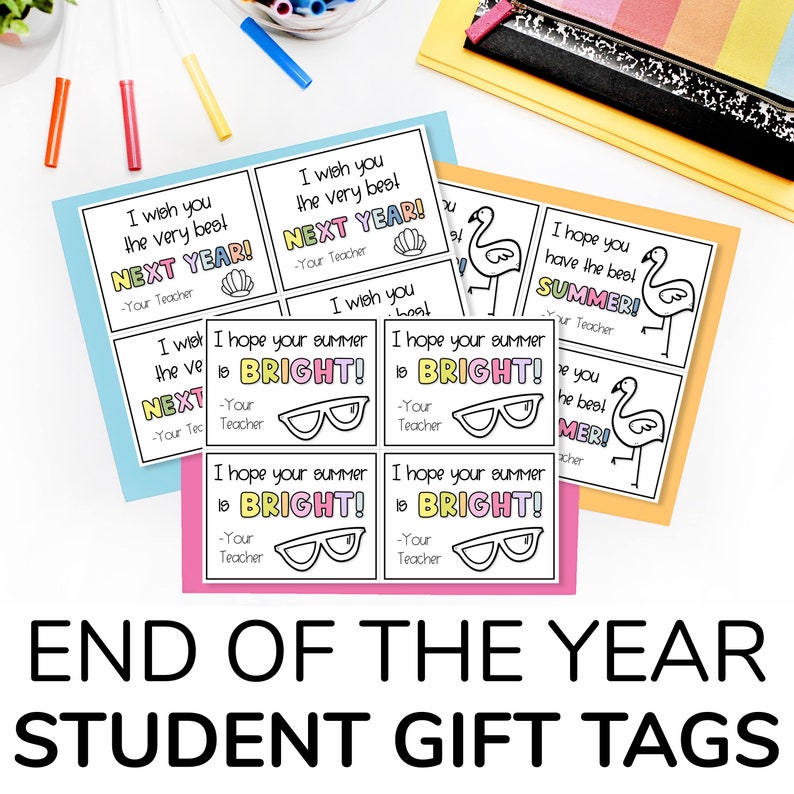 End of Year Student Gift Tags for Student Gifts From Teacher - Etsy