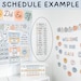 Boho Daily Schedule Cards - Editable Visual Schedule & Class Schedule ...