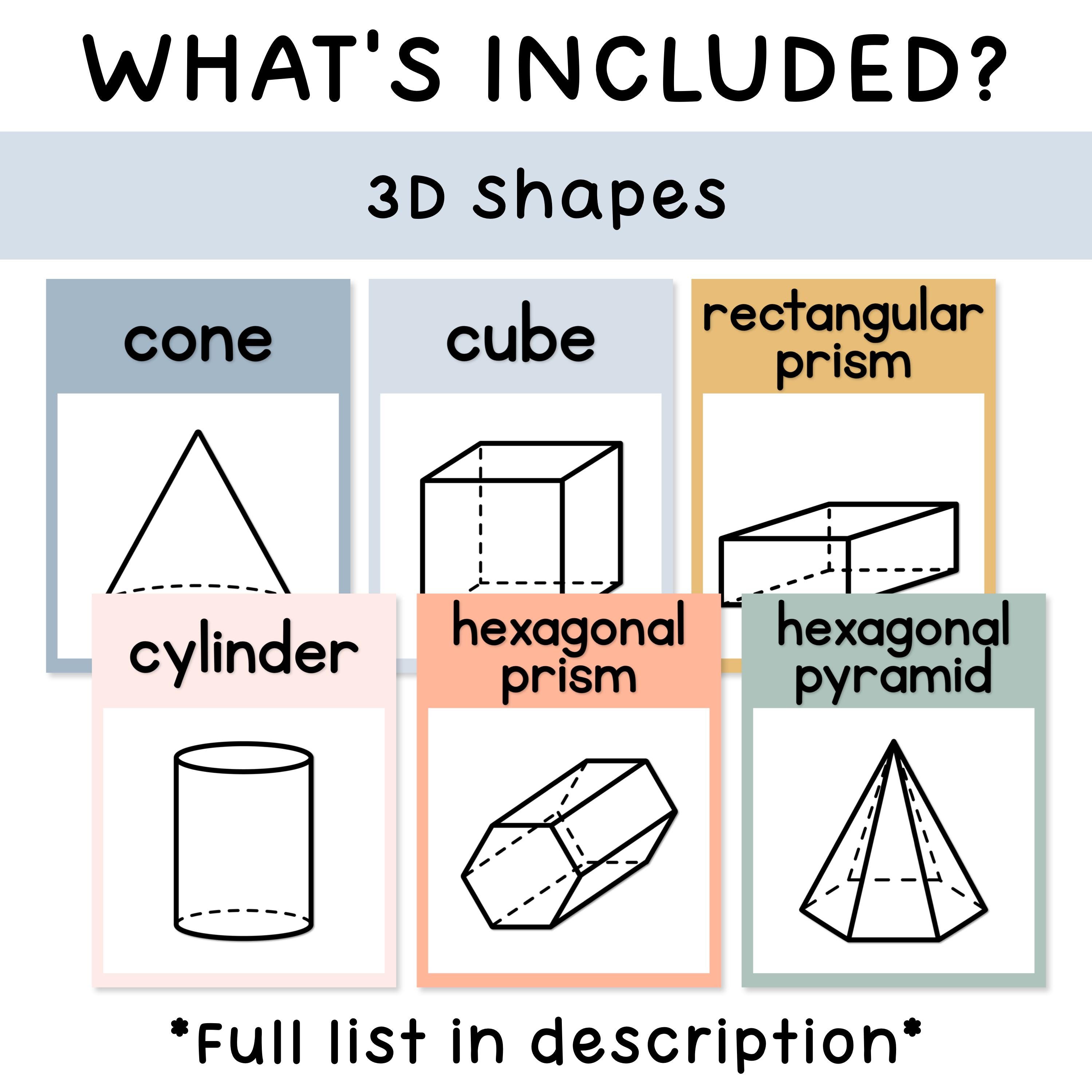 Boho 2D and 3D Shapes Posters - Editable and Matches Boho Classroom ...