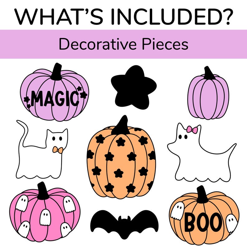 October Bulletin Board, Ghost Halloween Bulletin Board Kit, and ...
